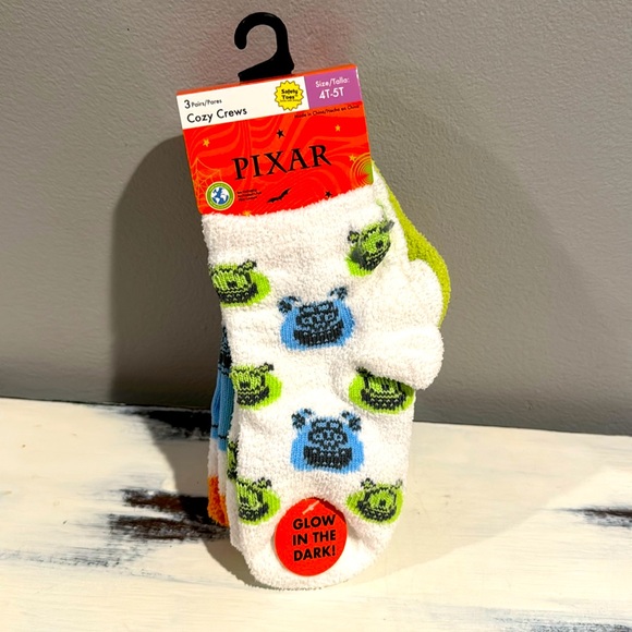 Disney | Accessories | Pixar Cozy Sock Set Of 3 | Poshmark